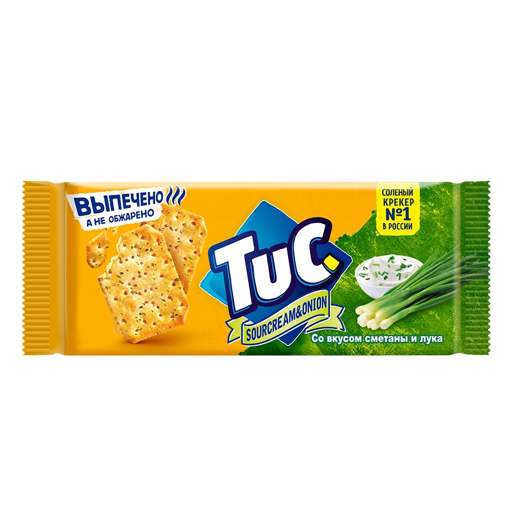 Купить крекер Tuc со вкусом сметаны и лука, 100 г, цены на Мегамаркет ...