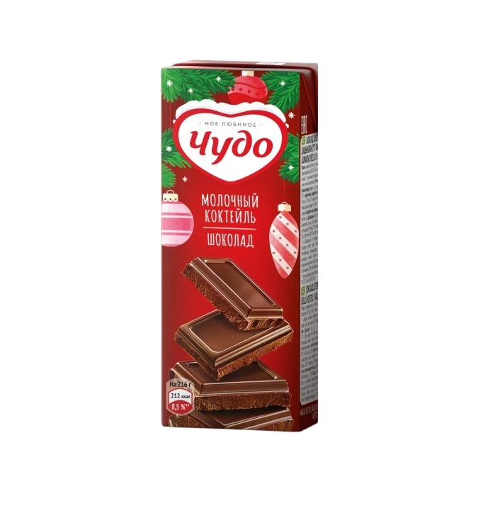 Купить молоко Чудо десертное шоколад 3% 0.2 л, цены на Мегамаркет ...
