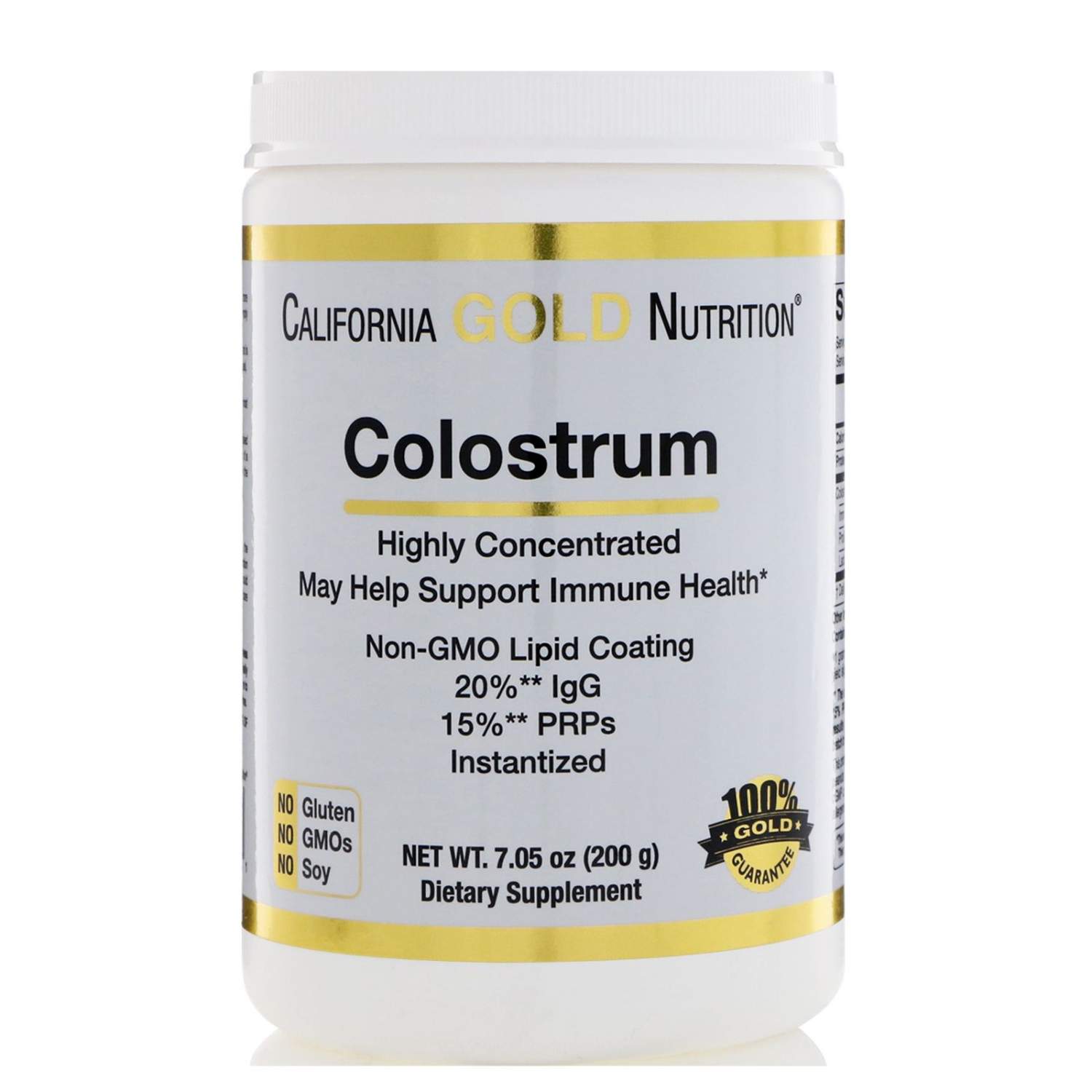 California Gold Nutrition Colostrum Powder, Concentrated, 7.05 oz (200 ...
