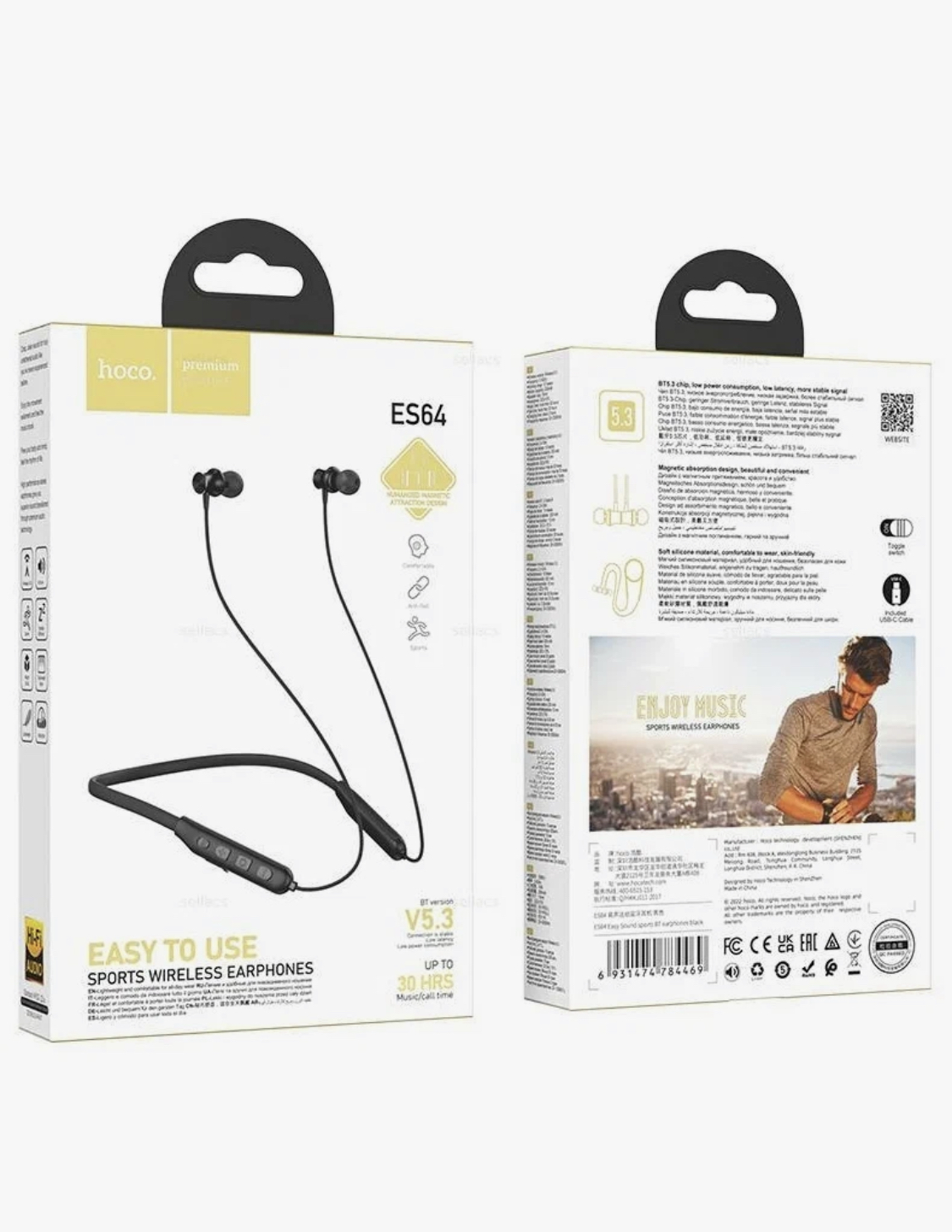 Беспроводные наушники Hoco ES64 black Black (8446), купить в Москве ...