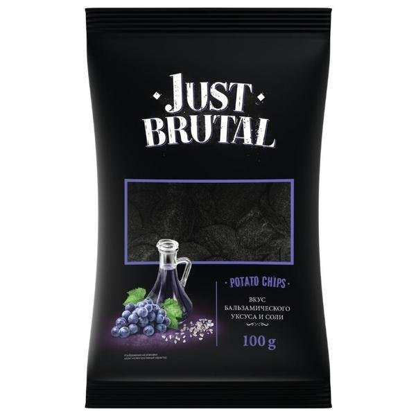 Купить чипсы Just Brutal картофельные со вкусом бальзамического уксуса и соли 85 г, цены на ...