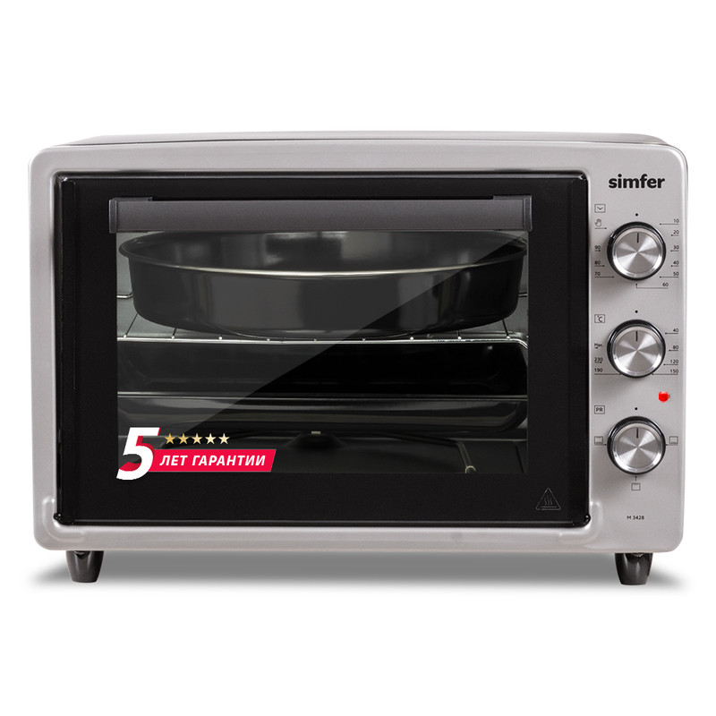 Мини-печь Simfer M3428 Albeni Comfort Grey, купить в Москве, цены в интернет-магазинах на Мегамаркет
