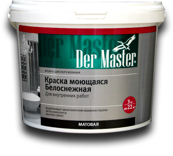 Краски для внутренних работ Der Master - купить в Москве - Мегамаркет