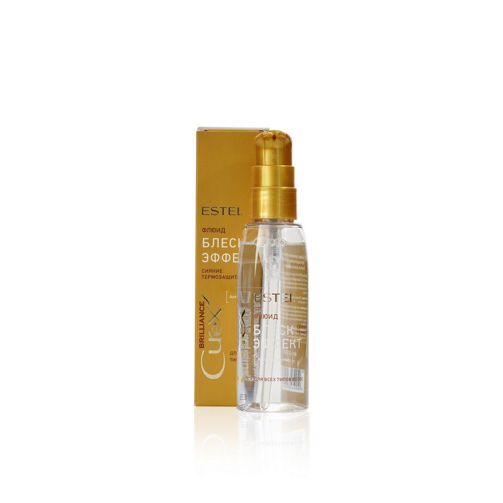 Купить флюид-блеск с термозащитой Estel Curex Brilliance для всех типов волос 100 мл, цены на ...