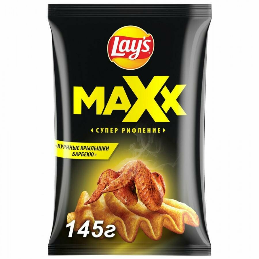 Купить чипсы Lay's Maxx картофельные, куриные крылышки барбекю, 110 г ...