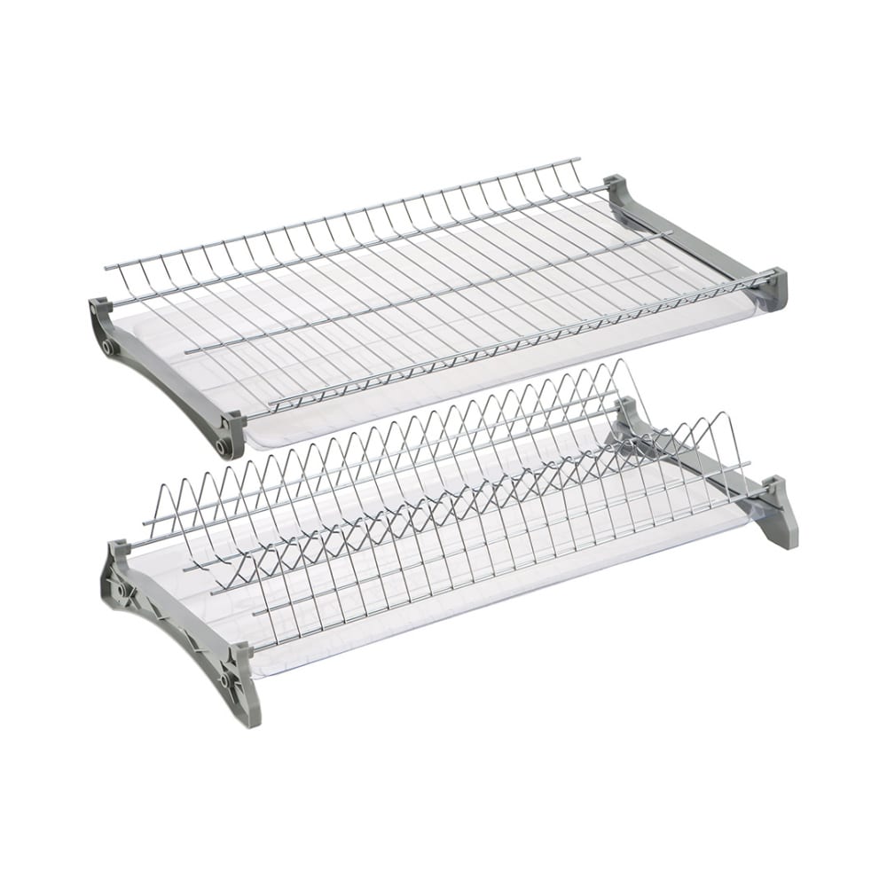 Двухуровневая сушка для посуды Lemax prof из нержавеющей стали, в базу 600 мм VAR-2-600 SS ...