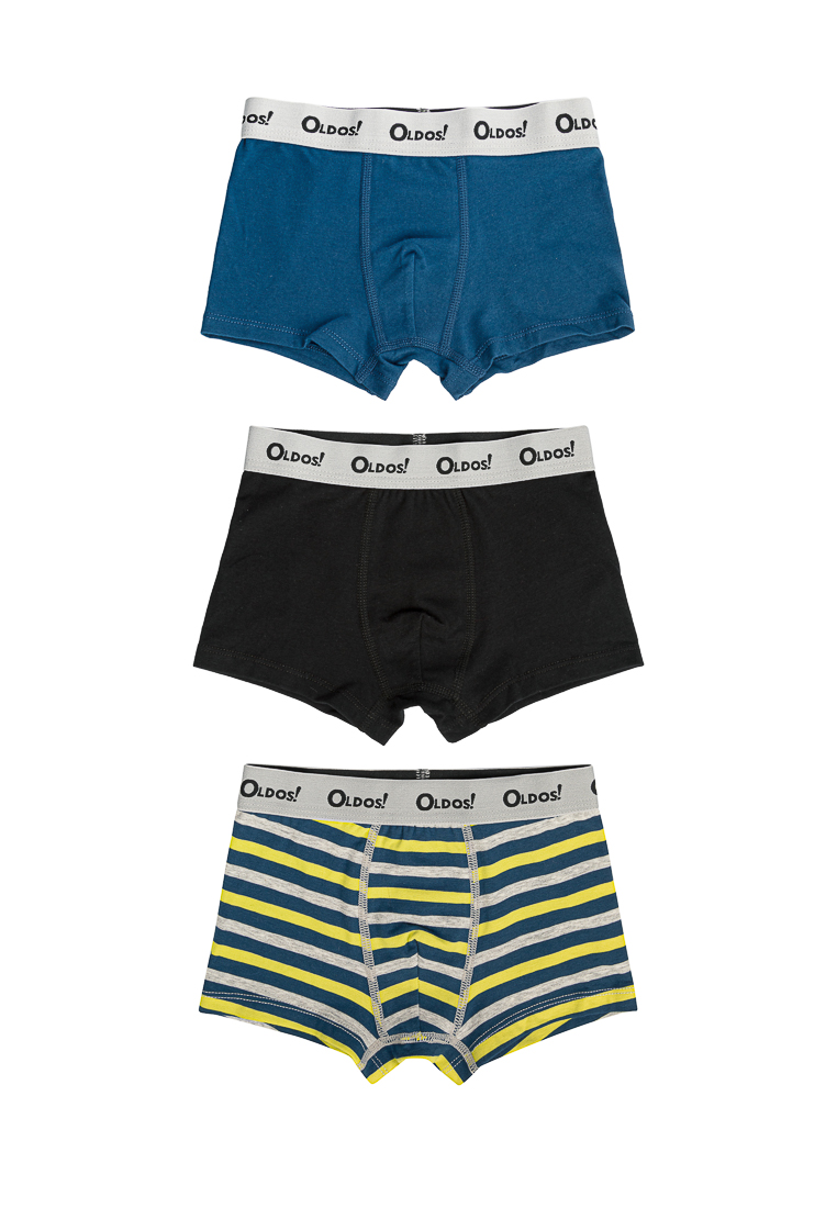 Купить трусы детские 3 шт Oldos OCSS22UW1KC01 цв.черный/синий_серый/синий р.104, цены на ...