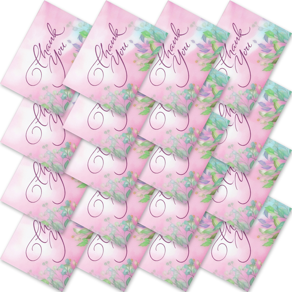 Купить 10 дизайнерских мини-открыток Thank you Female Thanks для ...