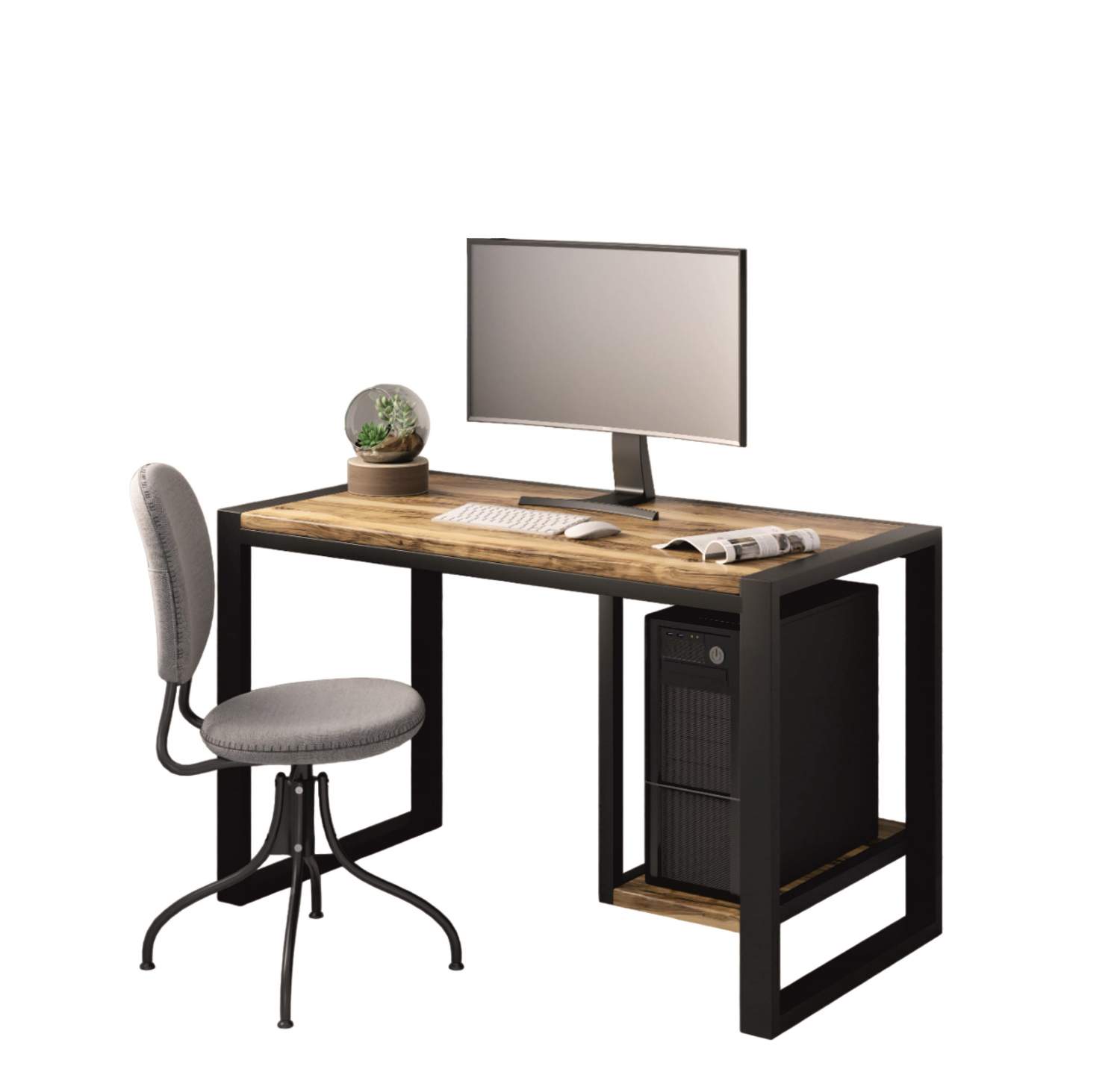 Компьютерный стол, письменный стол LOFTWELL в стиле ЛОФТ Modern Plus ...