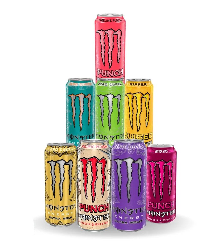 Энергетический напиток Monster Energy mix/ Монстр 8 вкусов 500 мл 8 шт ...