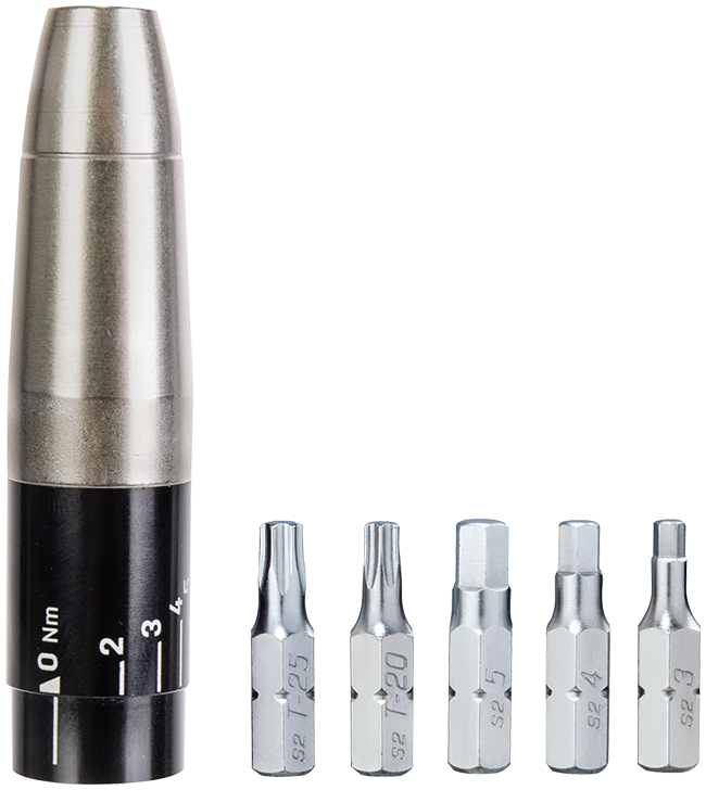 TOPEAK NANO TORQBOX X ADJUSTABLE TORQUE SOCKET FOR 2NM-6NM, W/5 TOOL ...