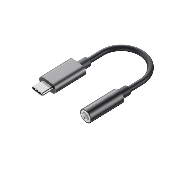 Переходник USB Type-C-Jack 3.5 мм для наушников черный, купить в Москве ...