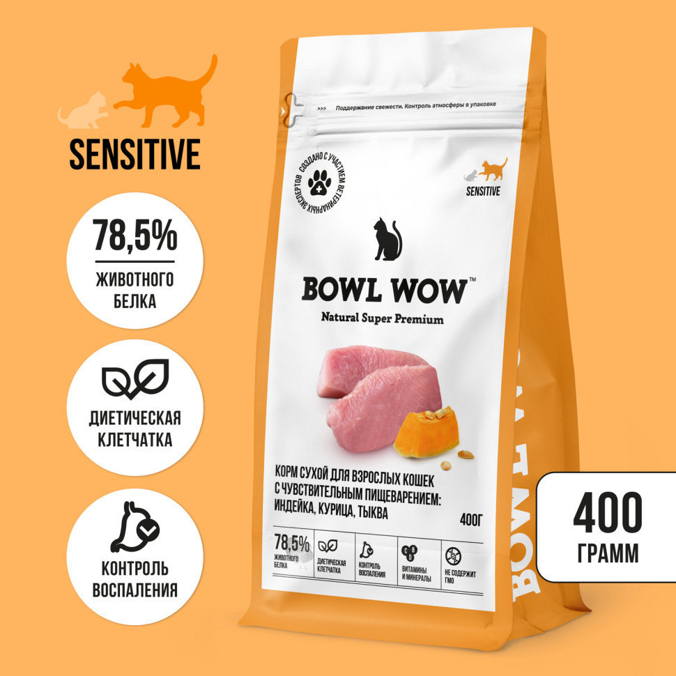 Сухие корма для кошек BOWL WOW - отзывы, рейтинг и оценки покупателей ...