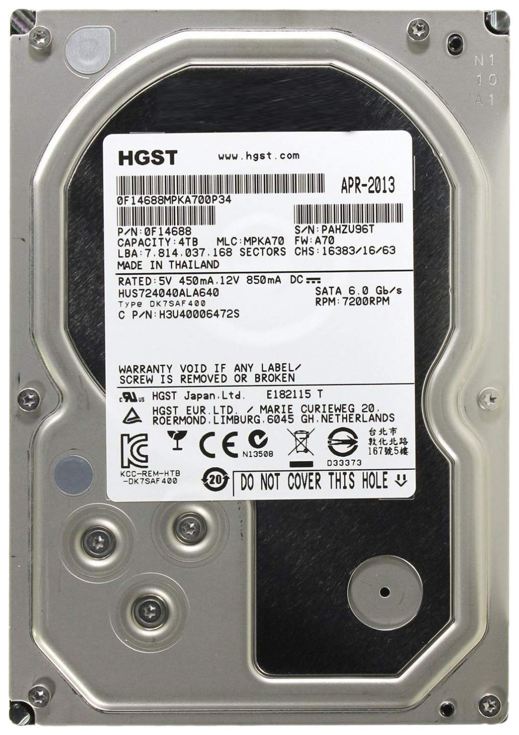 Жесткие диски HGST - купить жесткие диски HGST, цены в Москве на Мегамаркет