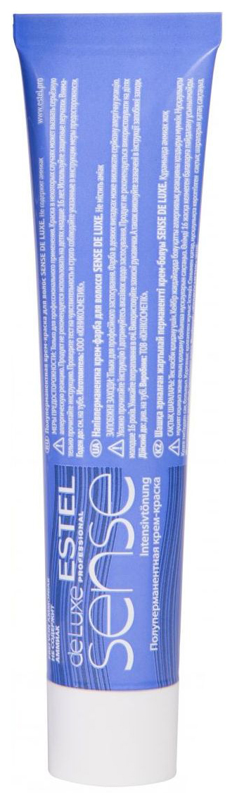 Купить краска для волос Estel Sense De Luxe 10/17 светлый блондин пепельно-коричневый 60 мл ...