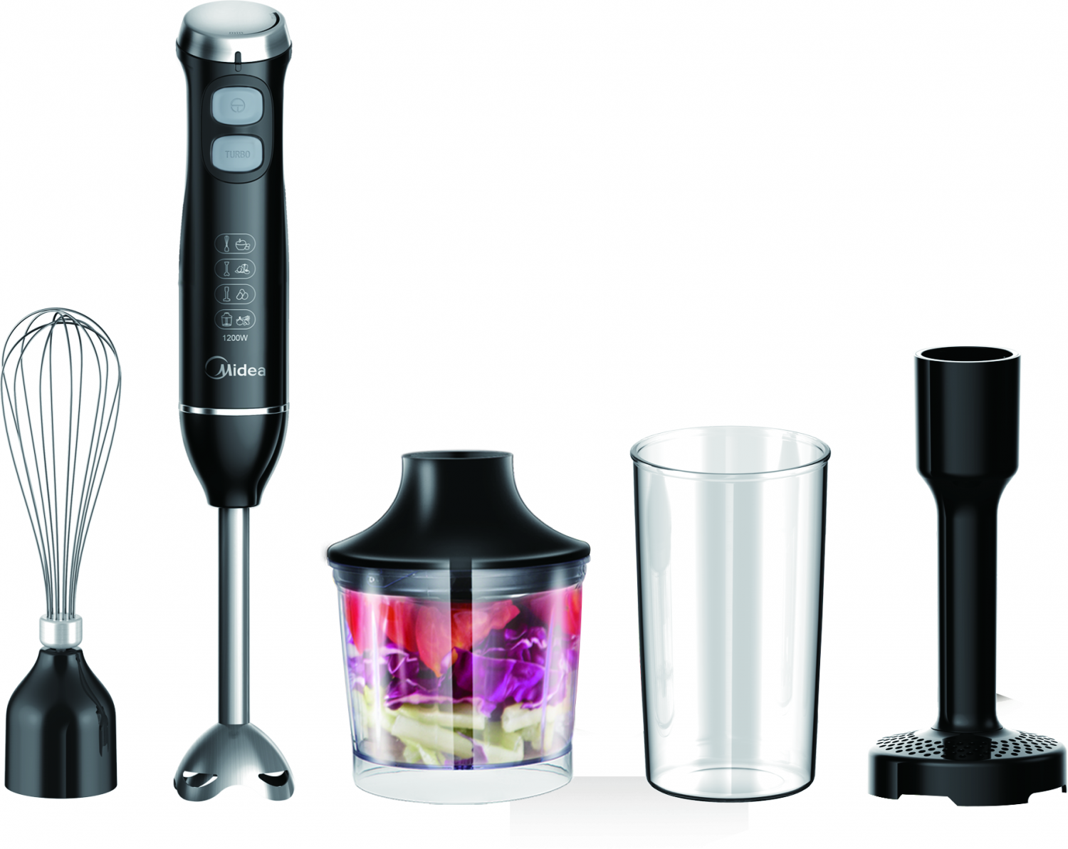 Погружной блендер Midea MC-BL503 Black/Silver, купить в Москве, цены в интернет-магазинах на ...