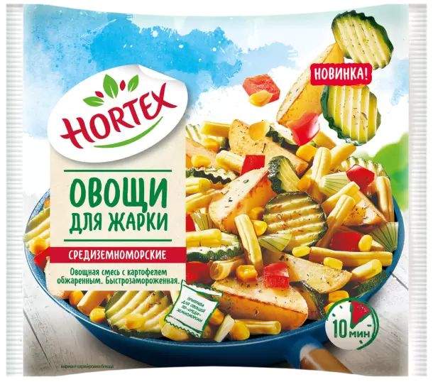 Купить смесь овощная Hortex средиземноморские овощи для жарки, быстрозамороженная, 400 г, цены ...