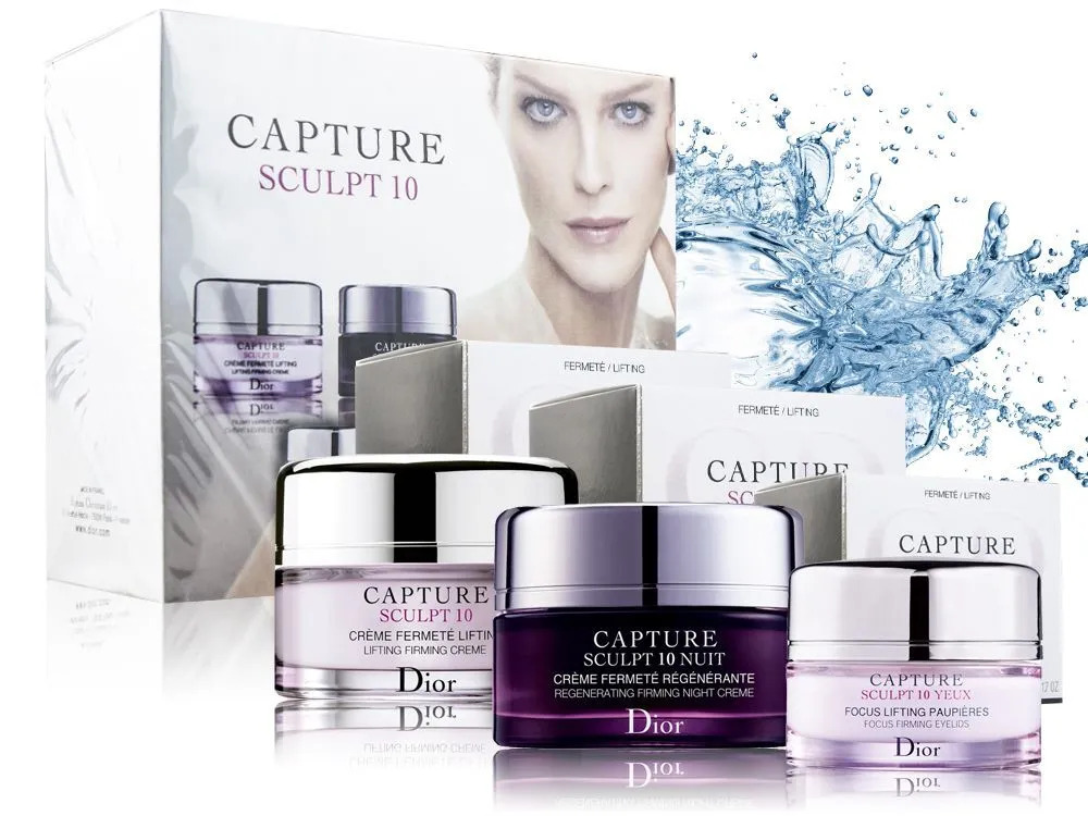 Купить набор антивозрастных кремов с эффектом лифтинга Dior Capture SCULPT 10 3IN1, цены на ...