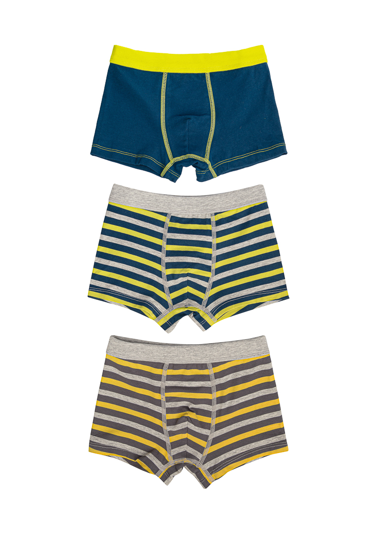 Трусы детские 3 шт Oldos OCSS22UW1KC04 цв.синий_серый/антрацитовый_желтый/синий р.92 - купить в ...