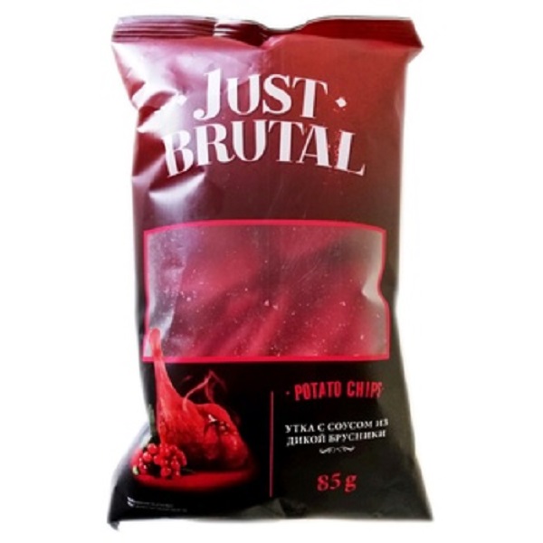 Купить чипсы just brutal/джаст брутал утка и брусника 85г, цены на Мегамаркет | Артикул ...