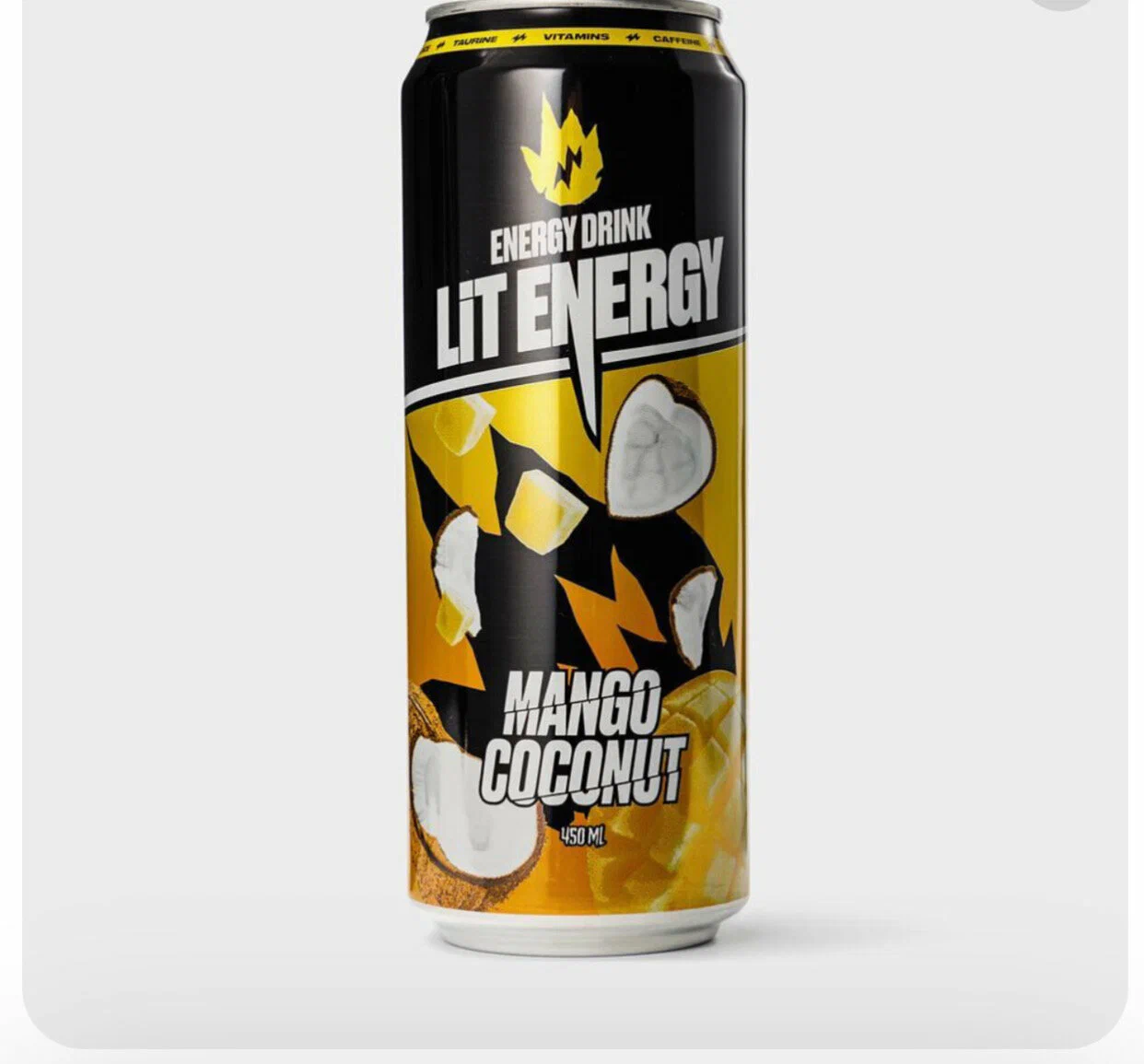 Энергетический напиток LIT ENERGY со вкусом манго и кокоса, 450 мл х 12 ...