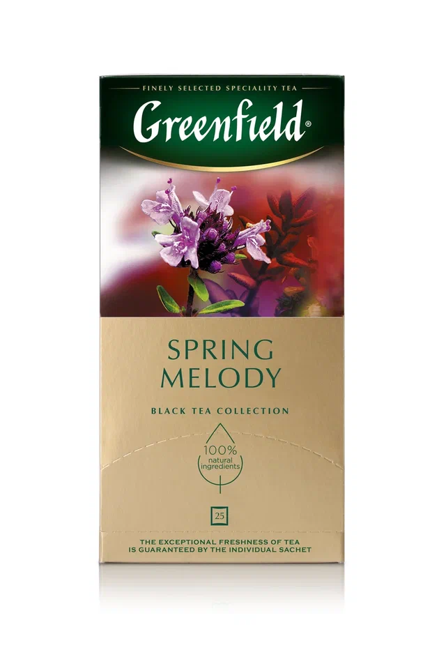 Купить чай чёрный Greenfield Spring Melody, 25 пакетиков, цены на ...