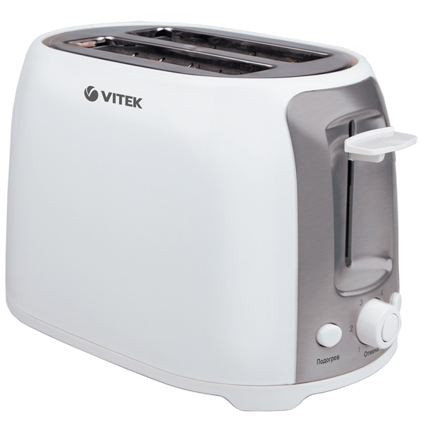 Тостер Vitek VT-1582 W White, купить в Москве, цены в интернет-магазинах на Мегамаркет