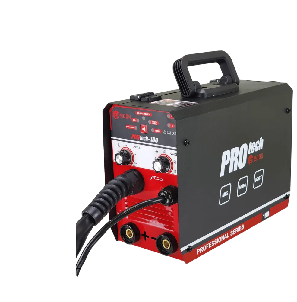 Сварочный полуавтомат Edon PROtech-190, инверторный аппарат, сварка в режимах MMA, MIG БЕЗ ...