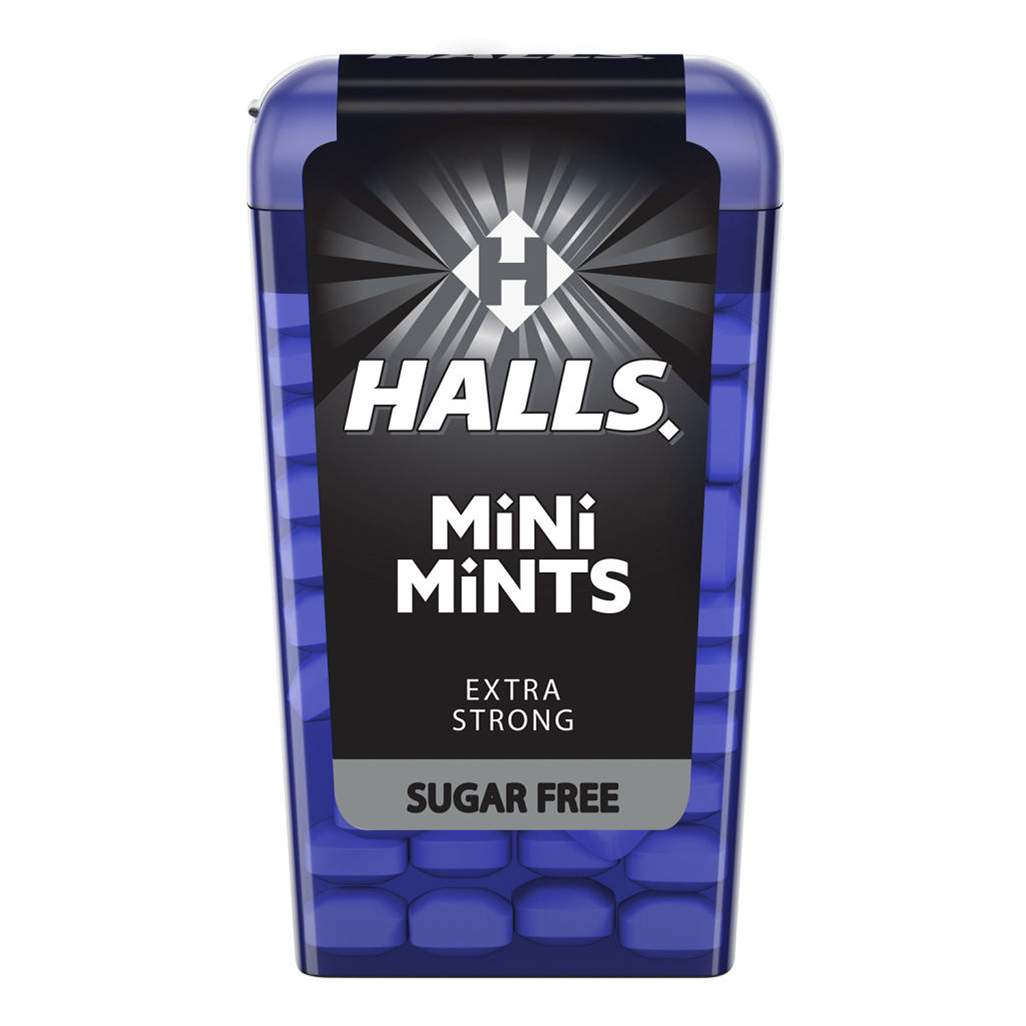 Леденцы Halls Mini Mints Extra Strong со вкусом мяты и ментола без ...