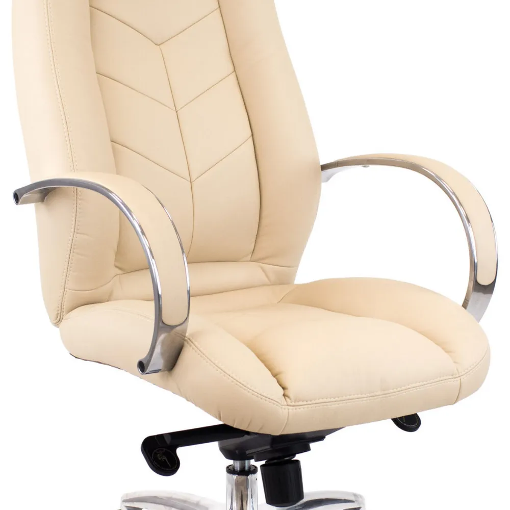 Кресло руководителя Everprof для руководителя Drift Lux M, бежевое, экокожа, EP-drift al t ...