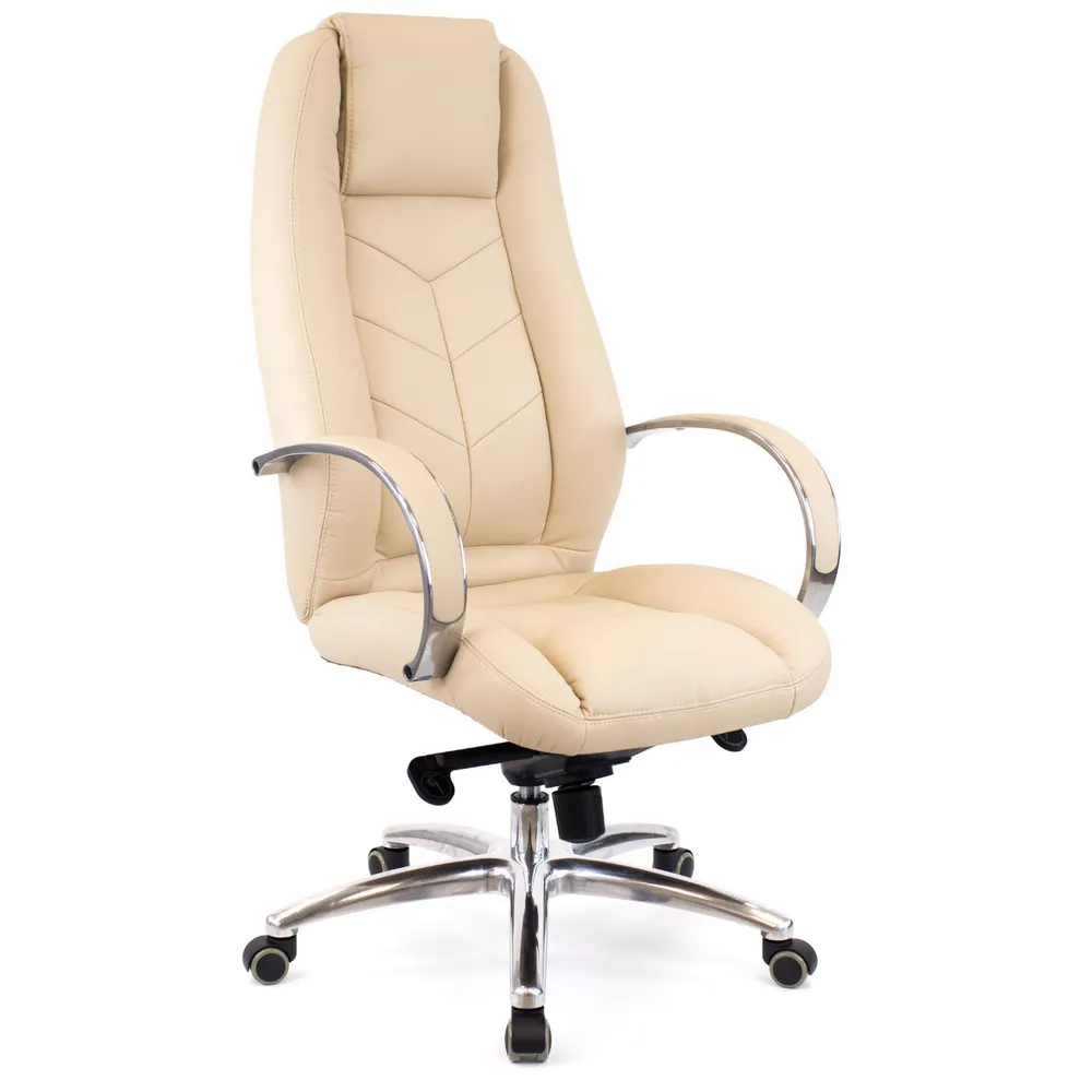 Кресло руководителя Everprof для руководителя Drift Lux M, бежевое, экокожа, EP-drift al t ...