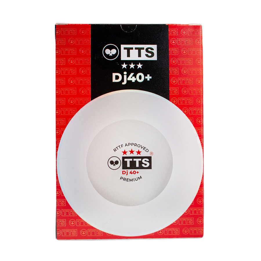 Мячи для настольного тенниса TTS 3* DJ40+ Premium Rus Pro ABS x6, White ...