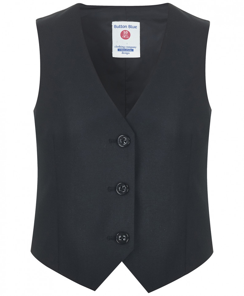 Купить жилет детский Button Blue 218BBGS4701, черный, 152, цены на Мегамаркет | Артикул ...