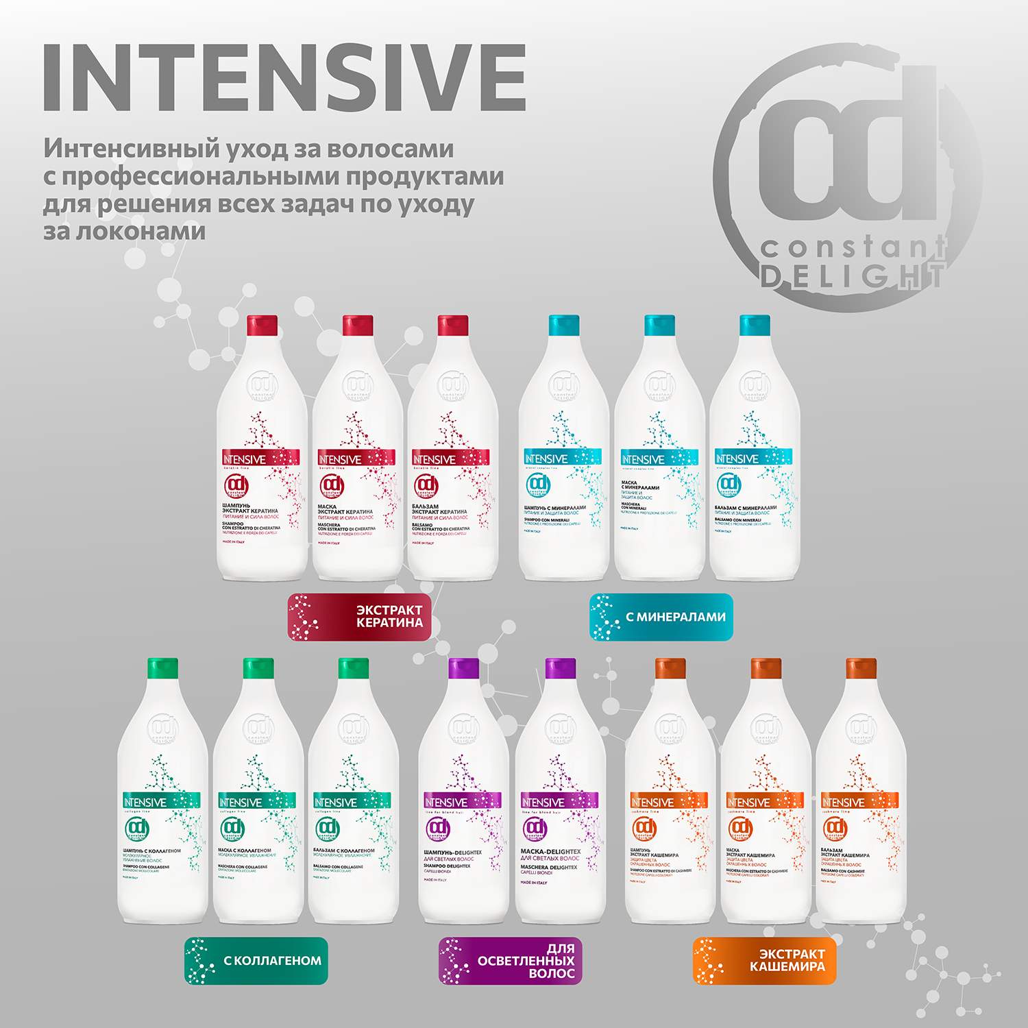 Купить шампунь Constant Delight Intensive Shampoo Con Collagene 1 л ...