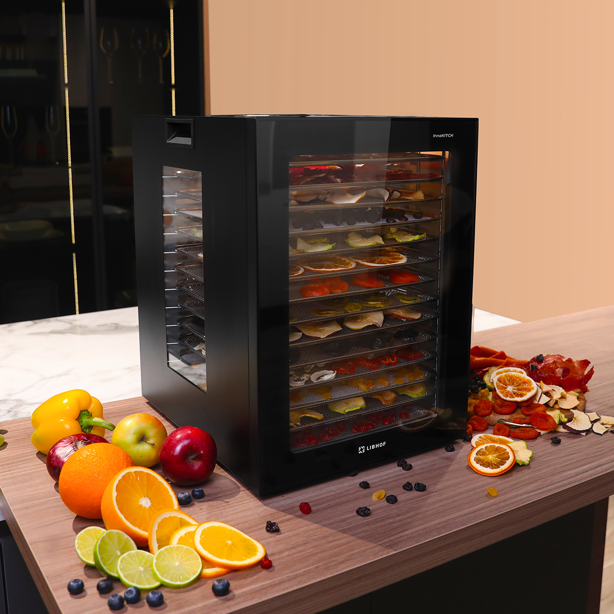 Сушилка для овощей и фруктов Libhof FDA-14 черная, купить в Москве, цены в интернет-магазинах на ...