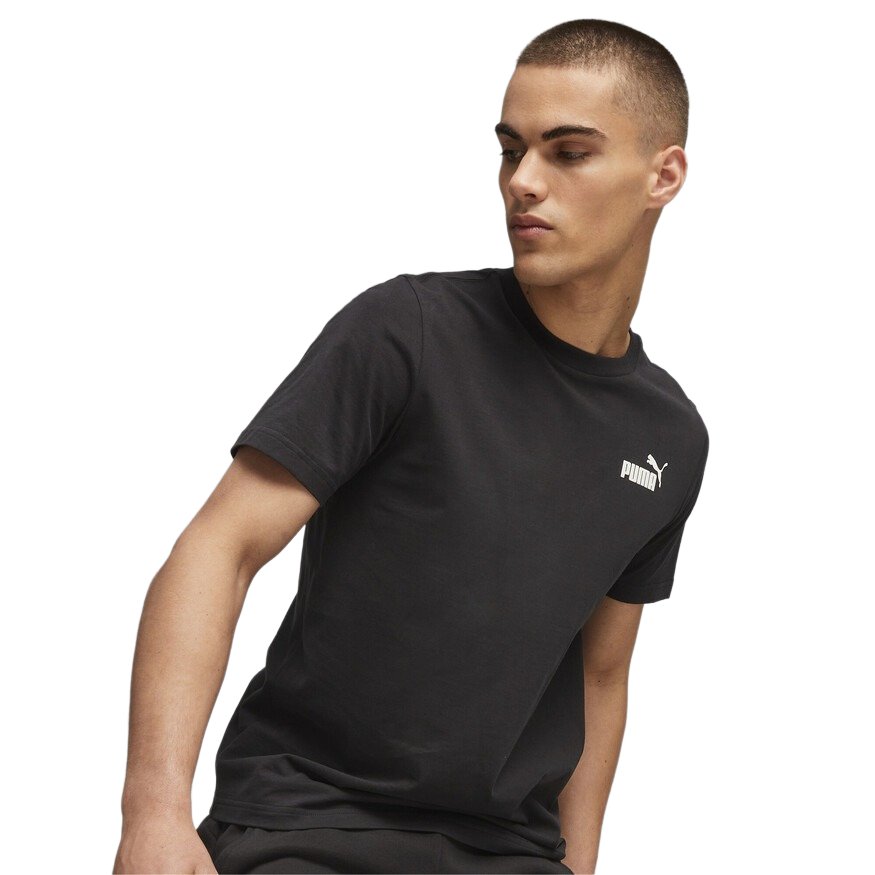 Футболка мужская PUMA Ess Elevated Tee 67598101 черная S - купить в ...
