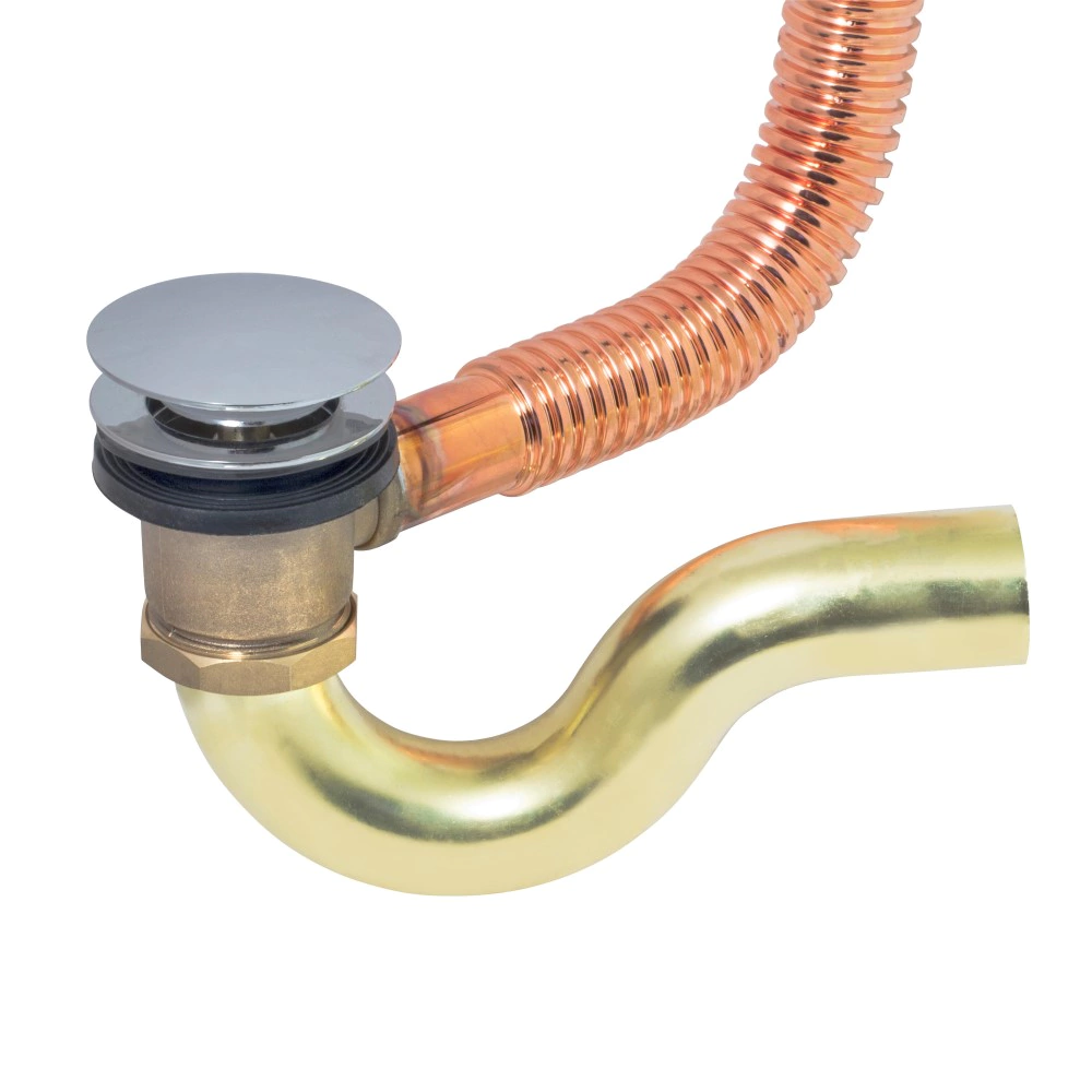 Сифон для ванны MasterProf МР-У 1 1/2" х 40 с выпуском системы клик - клак латунь ИС.11037 ...