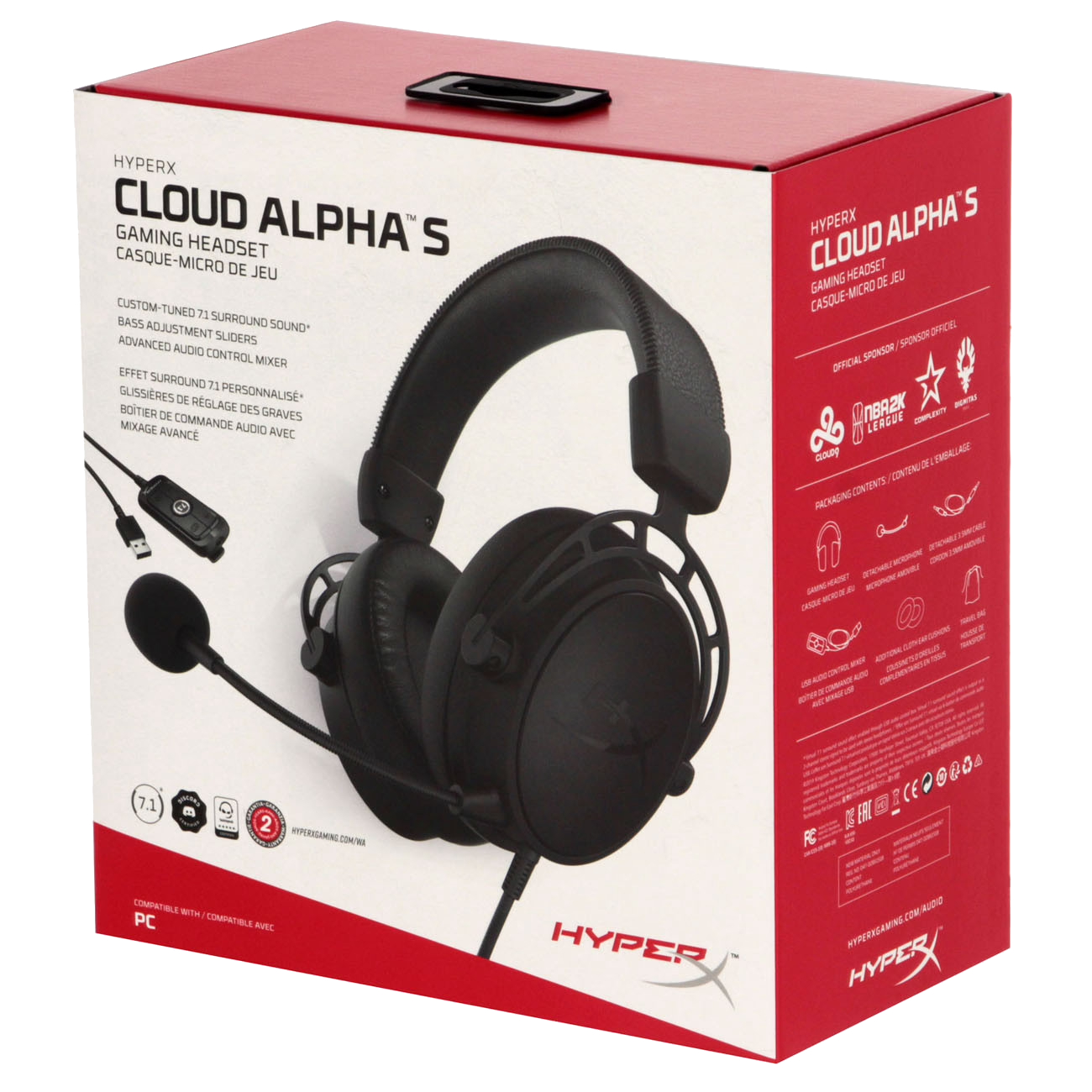 Проводные наушники HyperX Cloud Alpha S Black (HX-HSCAS-BL/WW), купить ...
