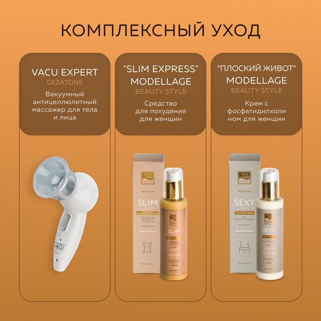 Массажное масло Beauty Style антицеллюлитное для тела с разогревающим