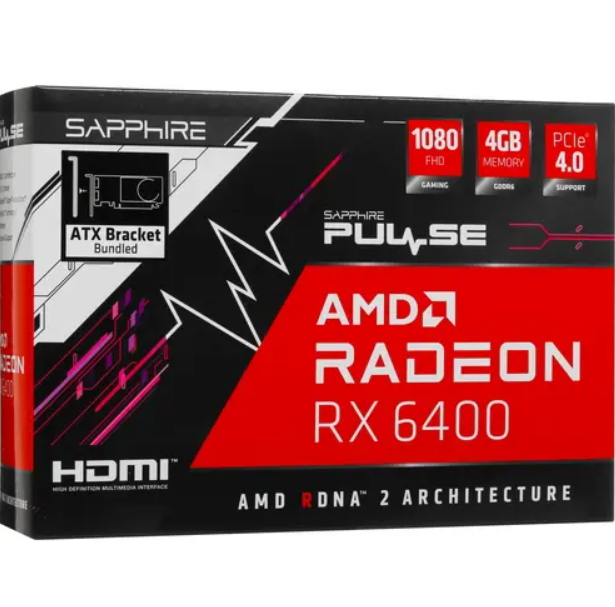 Видеокарта Sapphire AMD Radeon RX 6400 Pulse Gaming (11315-01-20G ...