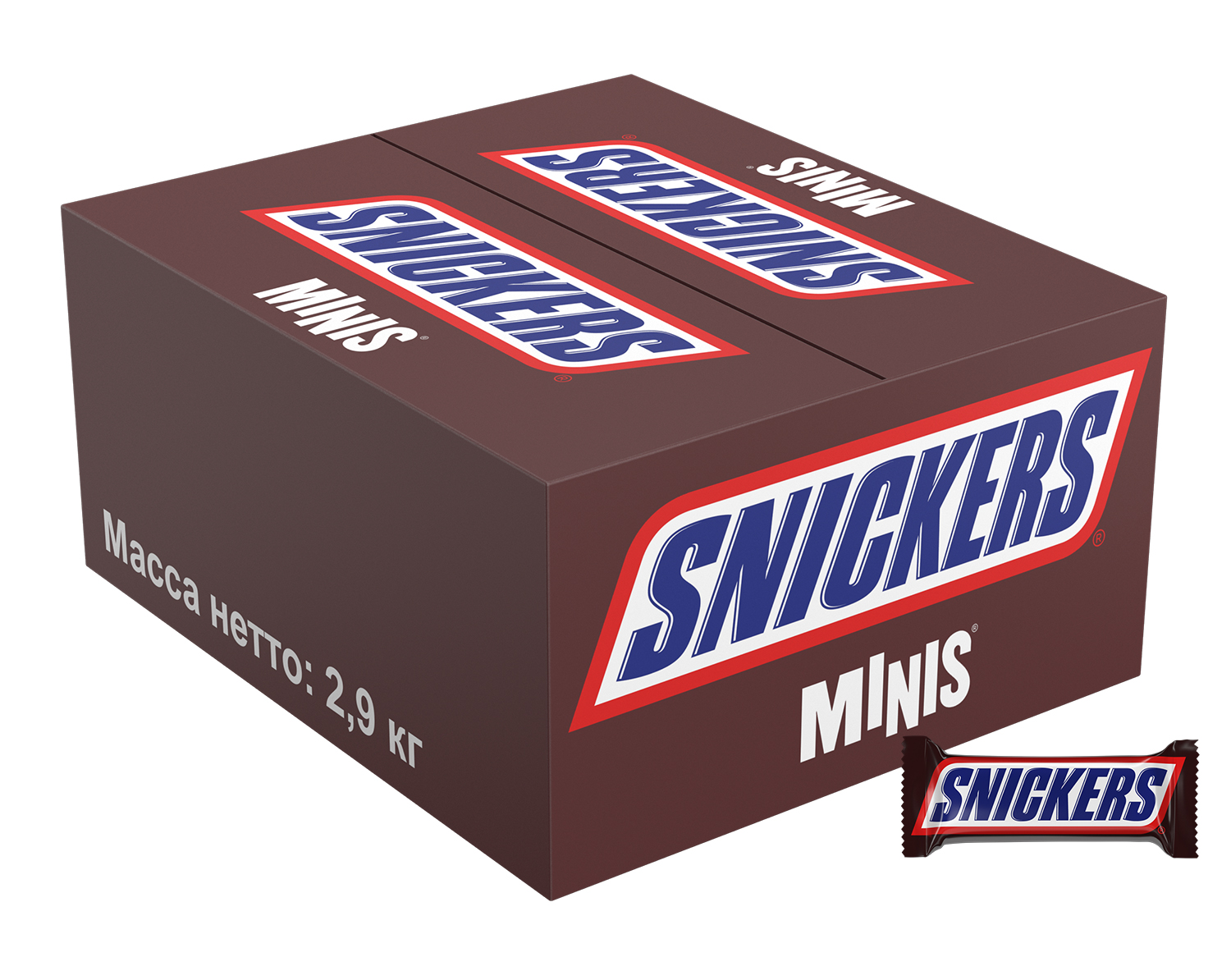 Купить шоколад Snickers Minis, короб, 2,9кг, цены на Мегамаркет ...