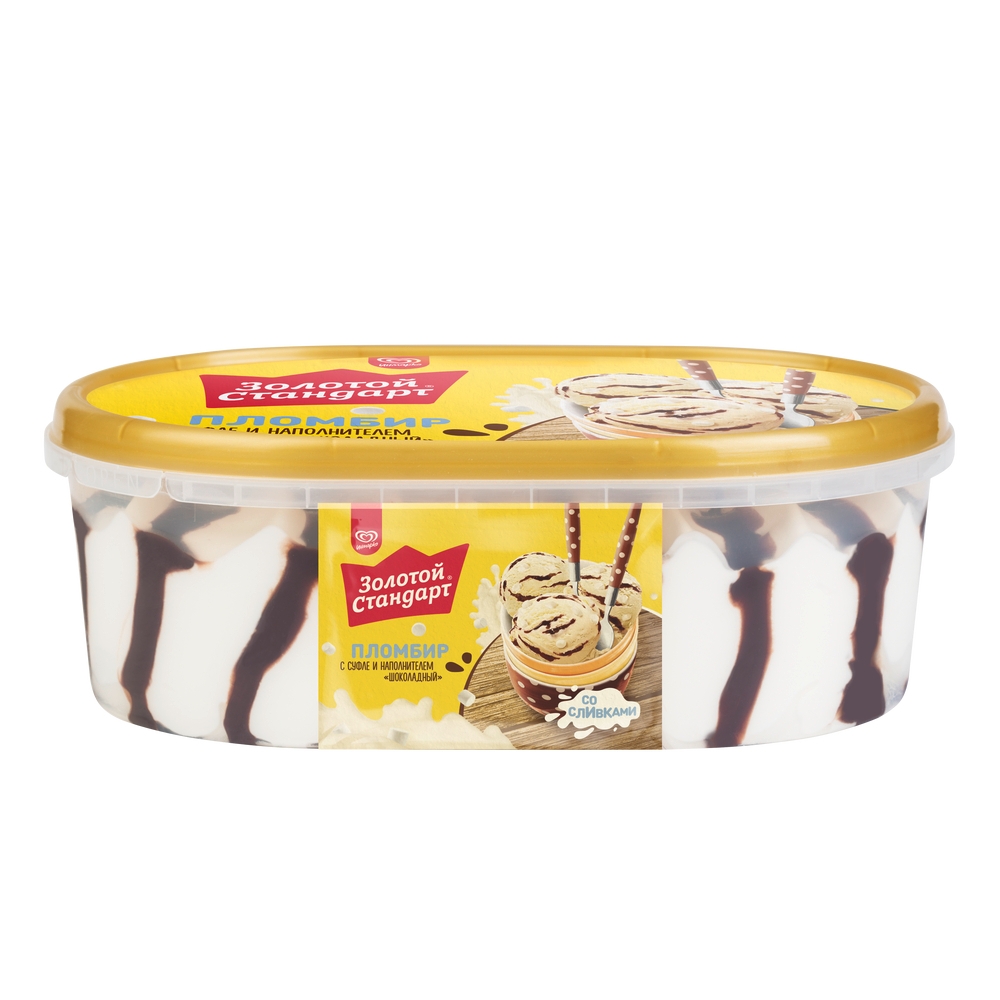 Мороженое пломбир Золотой стандарт инмарко сливки суфле шоколадное 475 ...