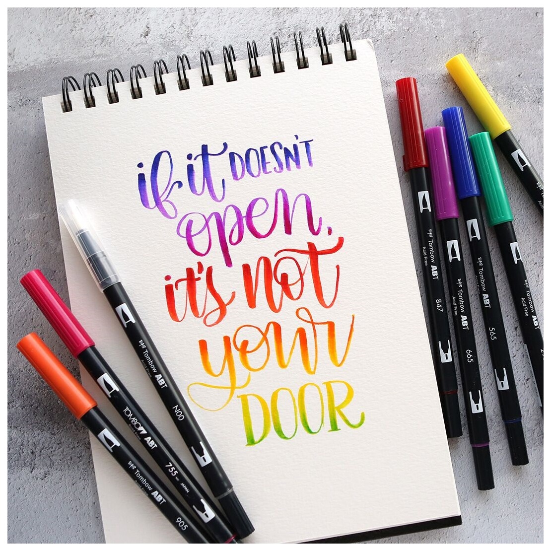 Tombow calligraphy brush pen store
