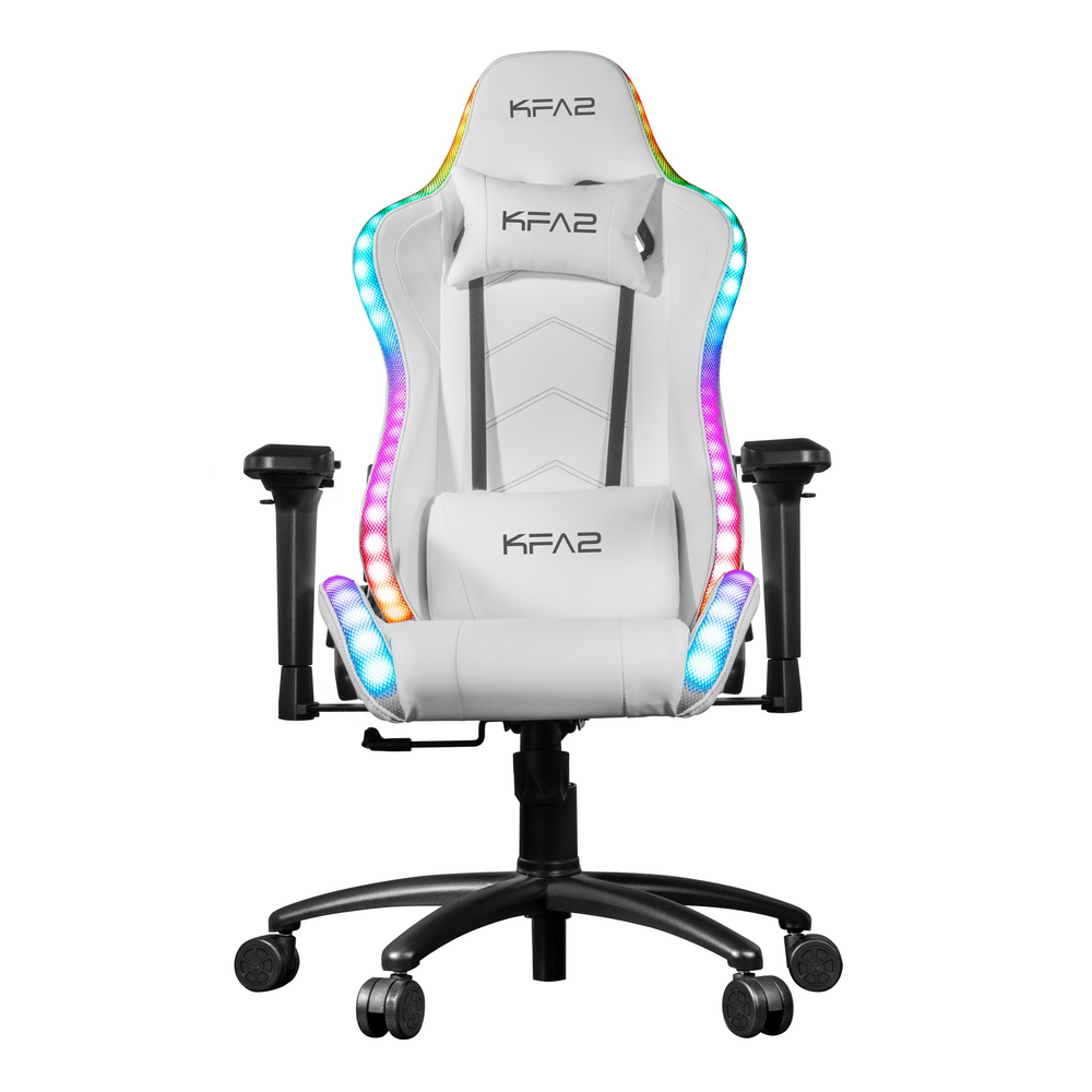 Игровое кресло KFA2 Gaming Chair 01 RGB SE White With RGB remote control - купить в Москве, цены ...