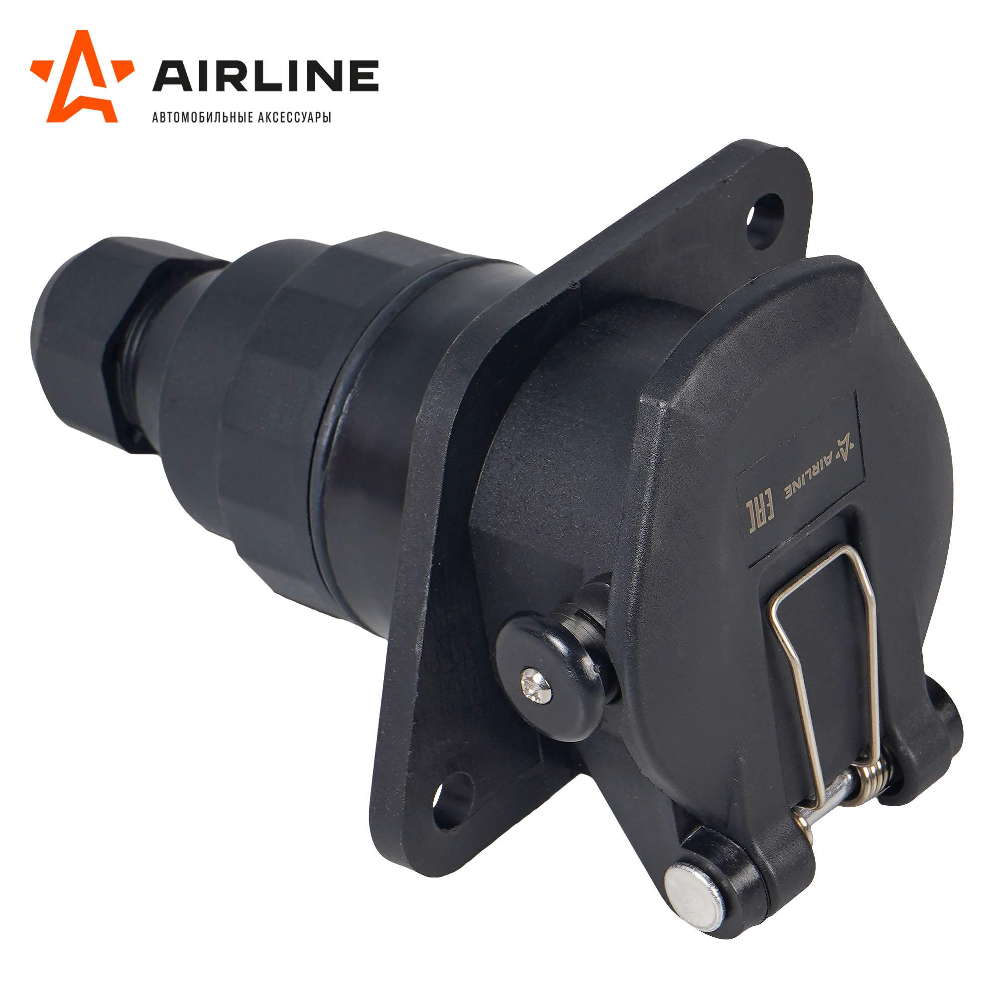 Розетка прицепа/тягача 24В ABS/EBS 7 контактов пластик (гайка) AIRLINE ATE-35 - купить в ...
