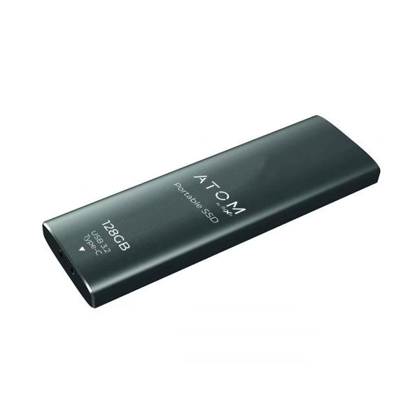 Внешний диск SSD Atom USB 3.2 Type-C 128GB Space Gray (AEXSSD128GSG ...