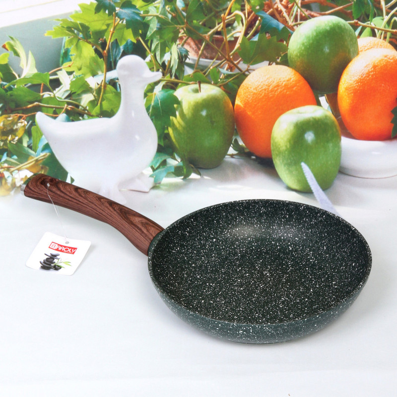 Сковорода BAROLY GREEN 382-440 Д20см каменная крошка бакелитовая ручка ...