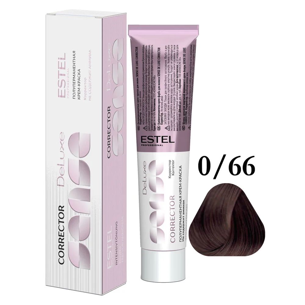 Купить краска для волос Estel Sense De Luxe SE/66 Фиолетовый, цены на Мегамаркет | Артикул ...