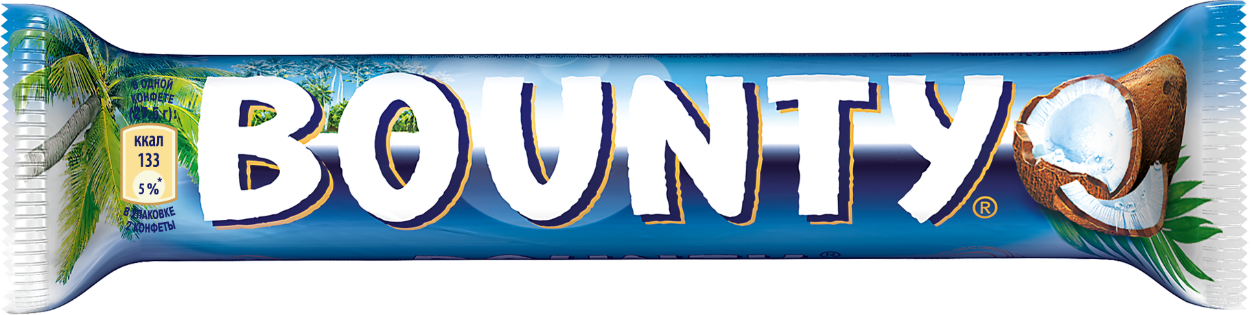 Купить шоколадный батончик Bounty 55 г, цены на Мегамаркет | Артикул ...