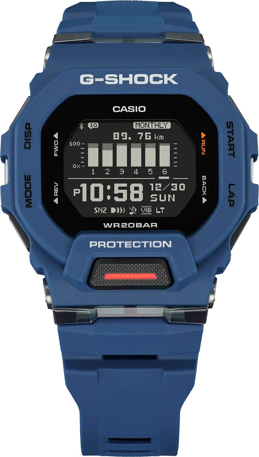 Японские спортивные наручные часы Casio G Shock Gbd 200 2er с хронографом Без Рустор купить в